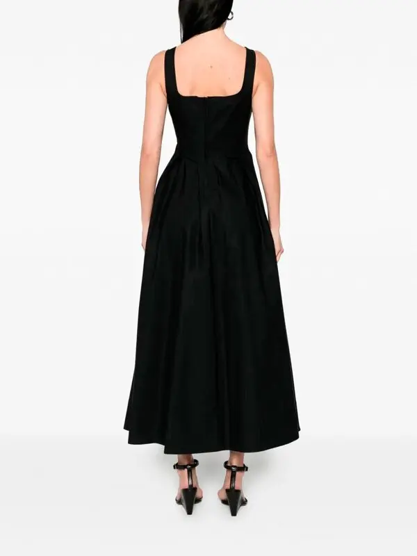 Sportmax Cotton Square Neck Dress - Multicolor