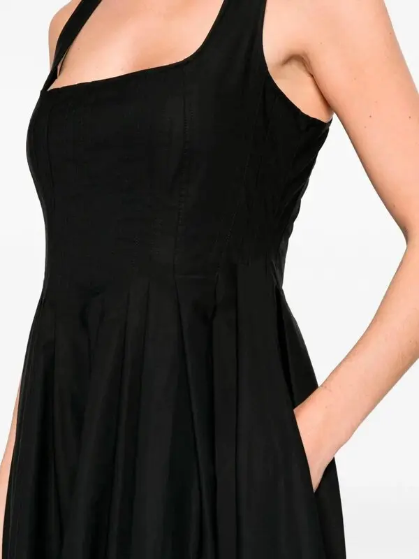 Sportmax Cotton Square Neck Dress - Multicolor