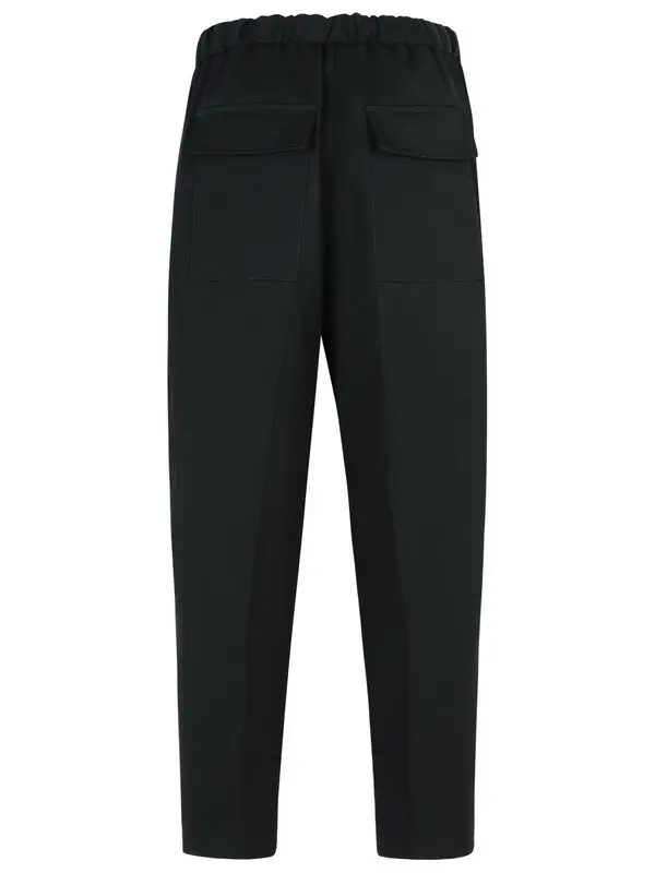 JIL SANDER Wide Leg Wool Trousers