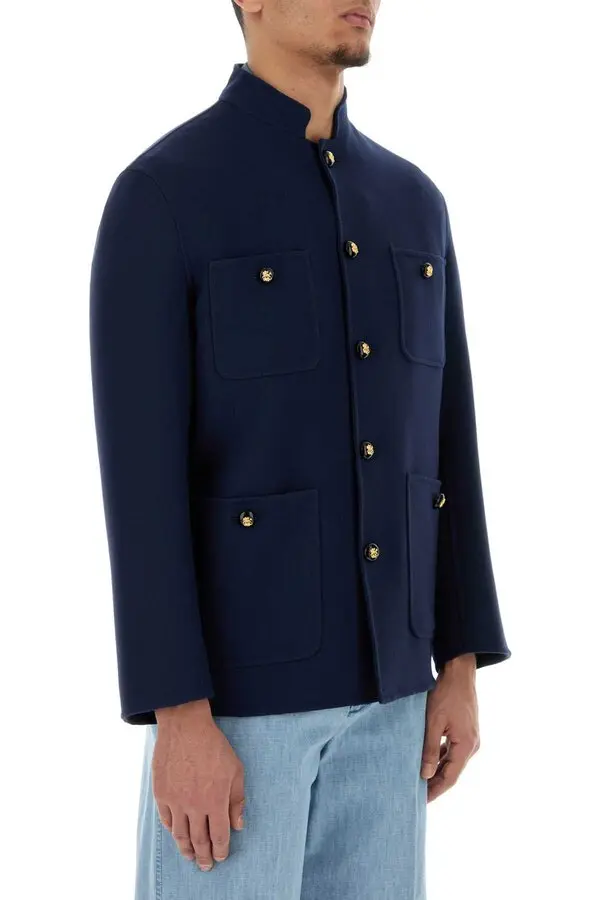 Valentino Garavani Wool Blend Jacket - Blue