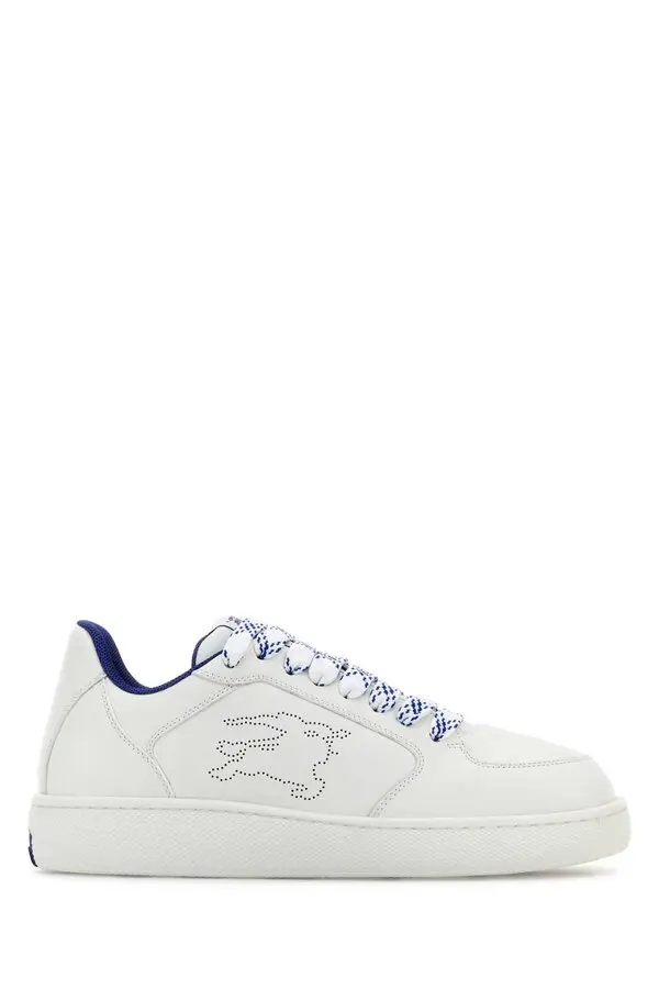 Burberry Leather Stock Sneakers - White
