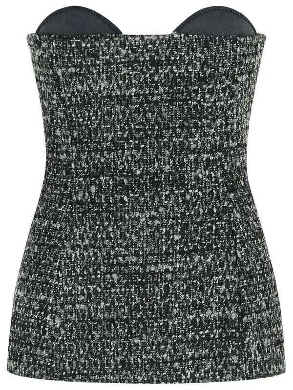 DIESEL® Two-tone Wool Blend Corset Top