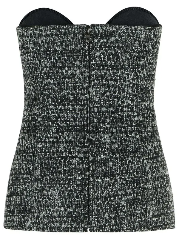 DIESEL® Two-tone Wool Blend Corset Top