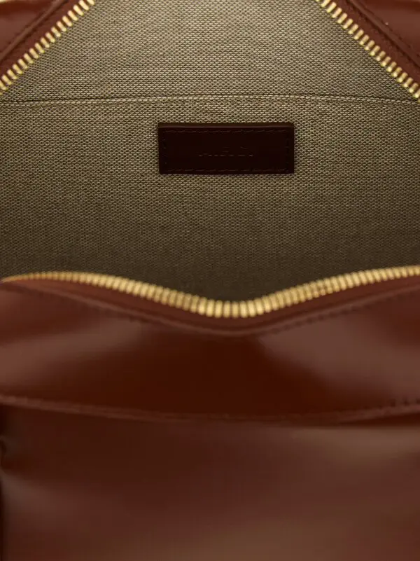 A.p.c. Virginie Box Smooth Leather Handbag - Brown