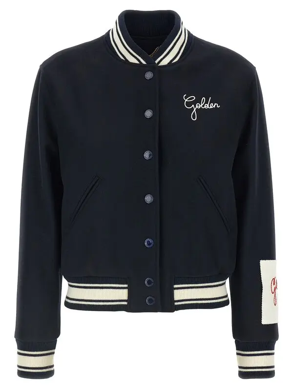 GOLDEN GOOSE Dirce Virgin Wool Blend Bomber Jacket
