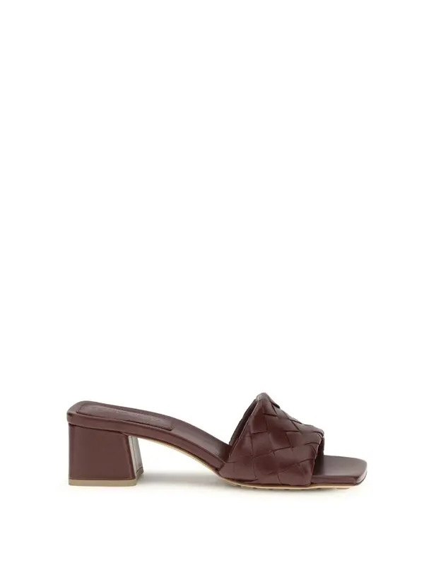Bottega Veneta Parco Mules With Intrecciato Detail - Multicolor