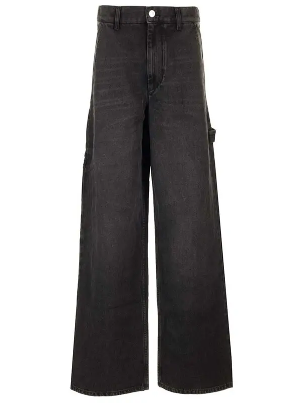 Isabel Marant Étoile Solene Workwear Jeans - Black