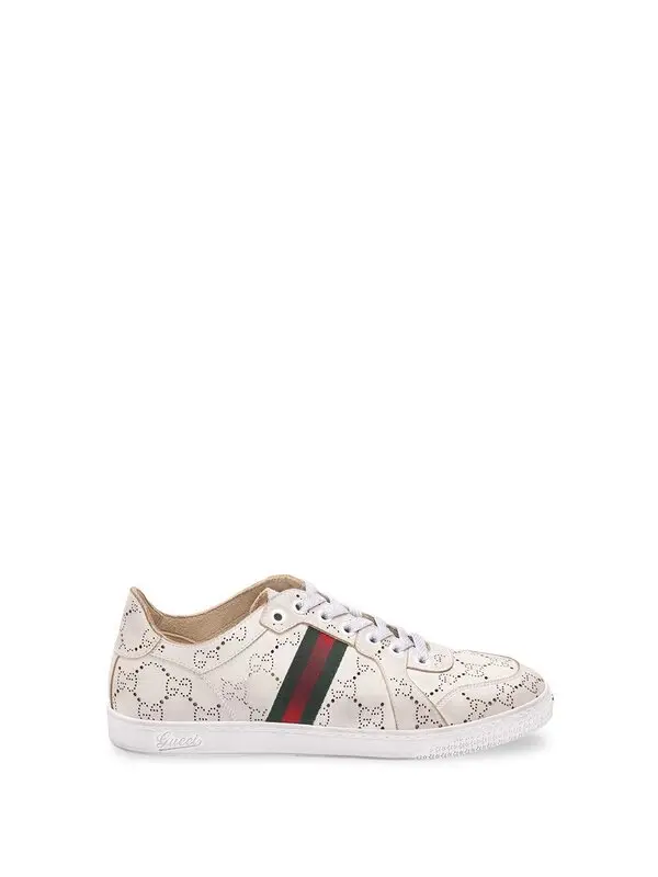 Gucci Calf Leather Lace-up Sneakers - Multicolor