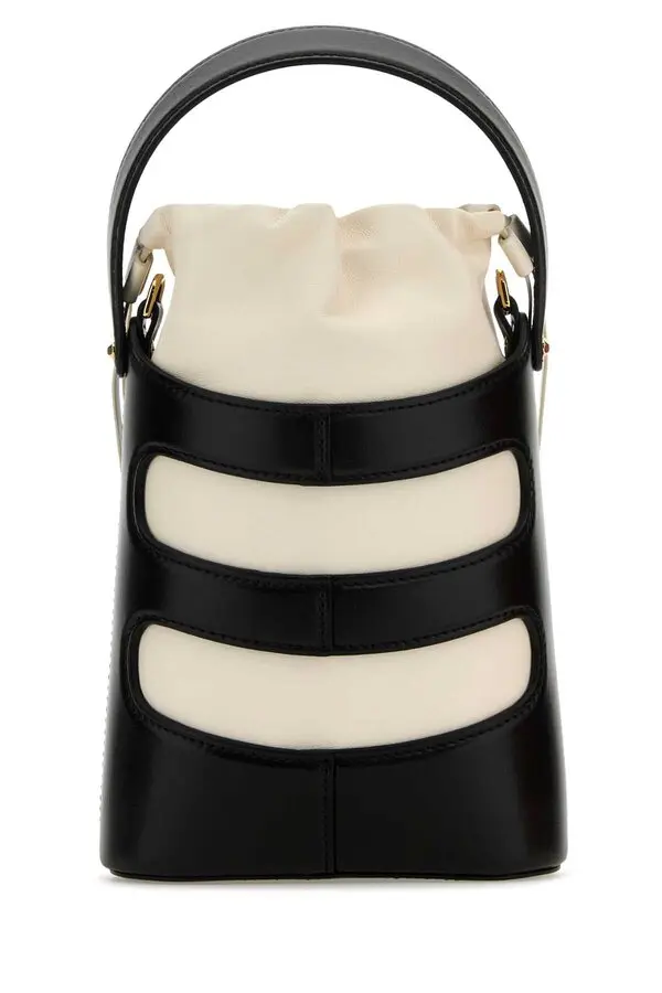 Alexander McQueen Two-tone Leather Mini The Rise Bucket Bag - Multicolor