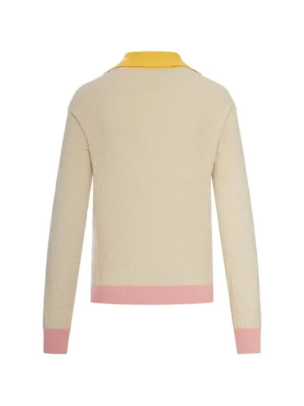 Fendi Color Block Ff Sweater