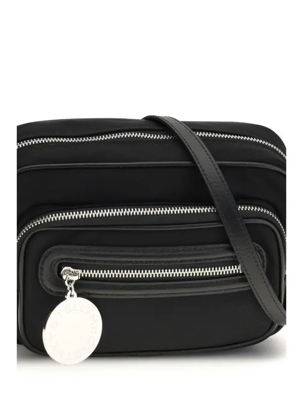 Stella McCartney Dartmoor Shoulder Bag In Econyl - Black