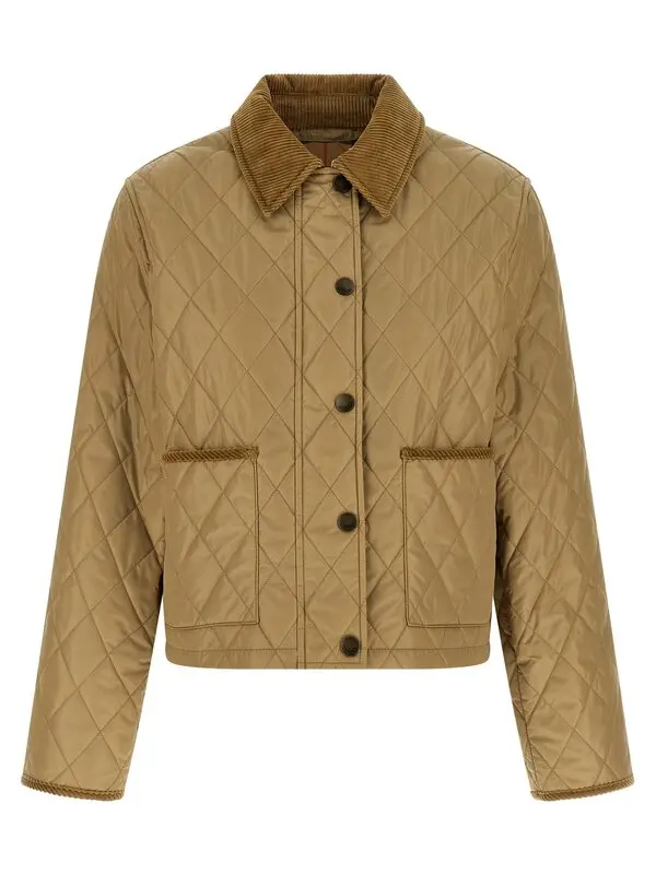 Burberry Quilted Jacket - Cream