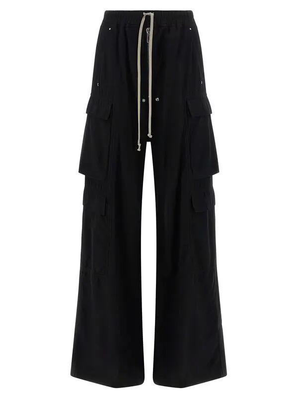 Rick Owens Double Cargo Jumbo Belas Pants - Black