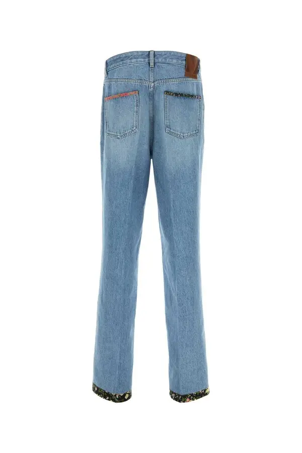 Valentino Garavani Embroidered Denim Jeans