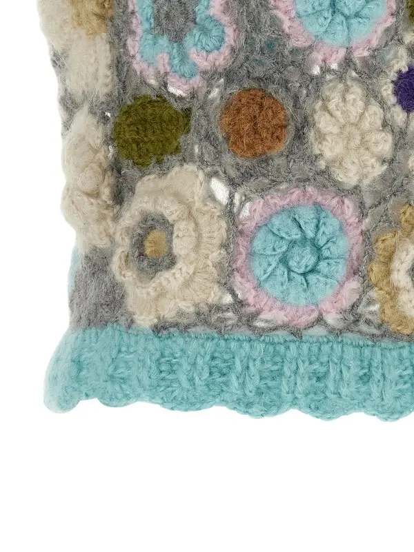 GANNI Dreamy Floral Crocheted Vest