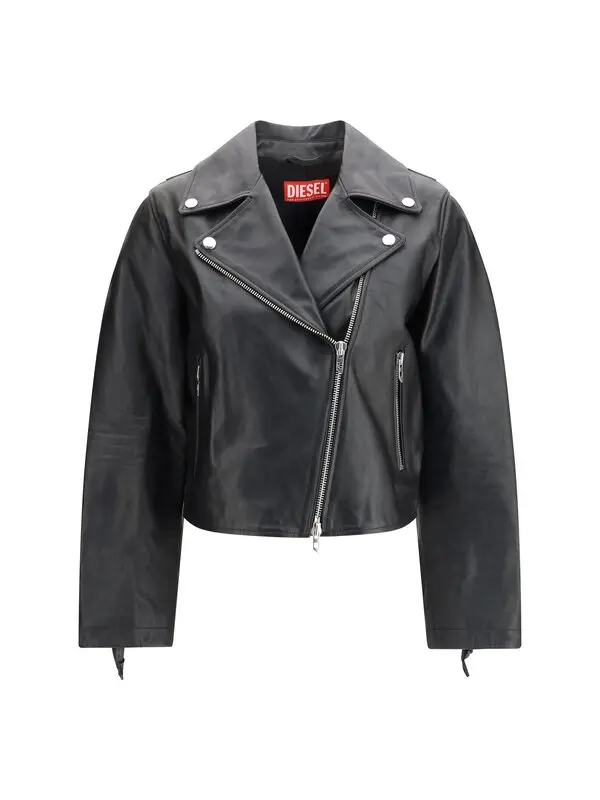 DIESEL® L-unatic Leather Biker Jacket