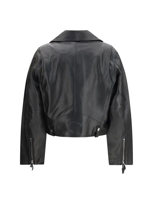 DIESEL® L-unatic Leather Biker Jacket
