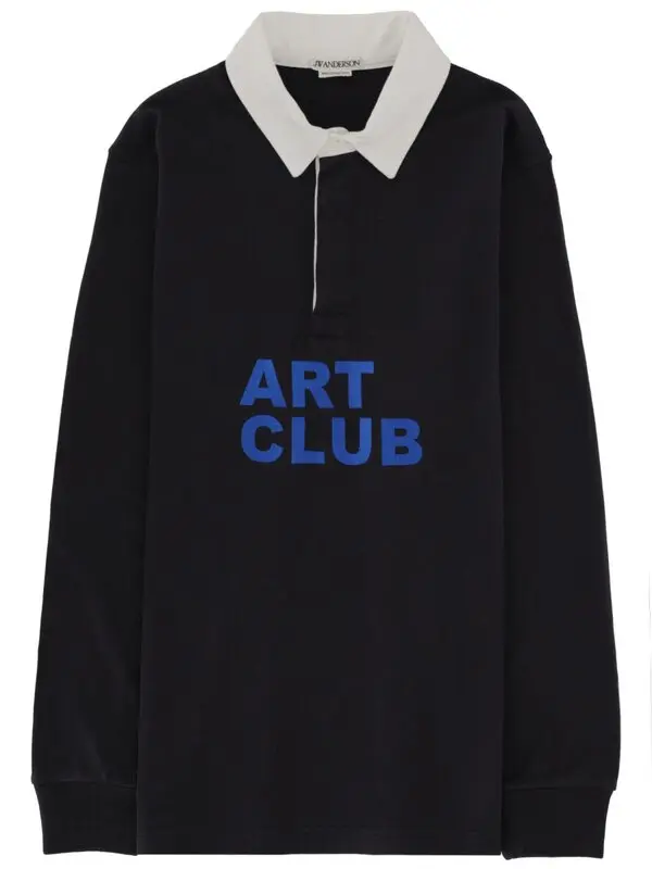 JW Anderson Polo Shirt Art Club - Black