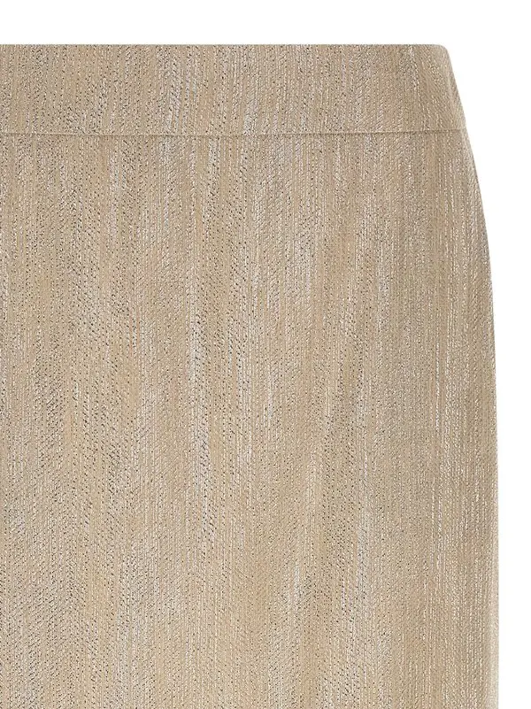 Peserico Lamé Thread Midi Skirt