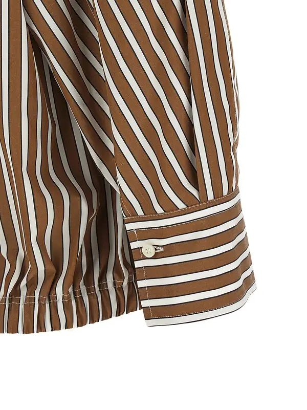 Brunello Cucinelli Striped Cotton Poplin Shirt