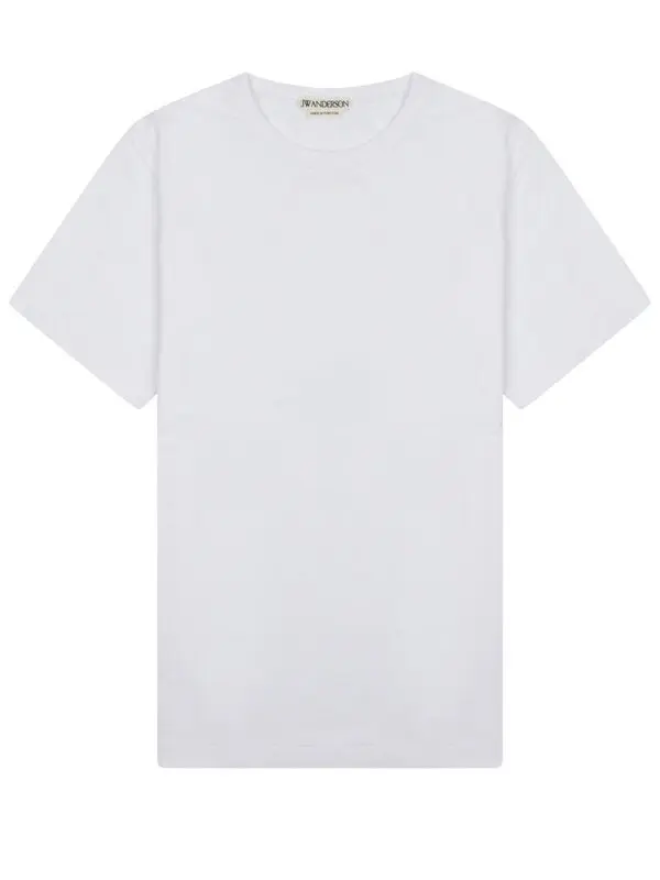 JW Anderson Cotton T-shirt With Anchor Detail - White