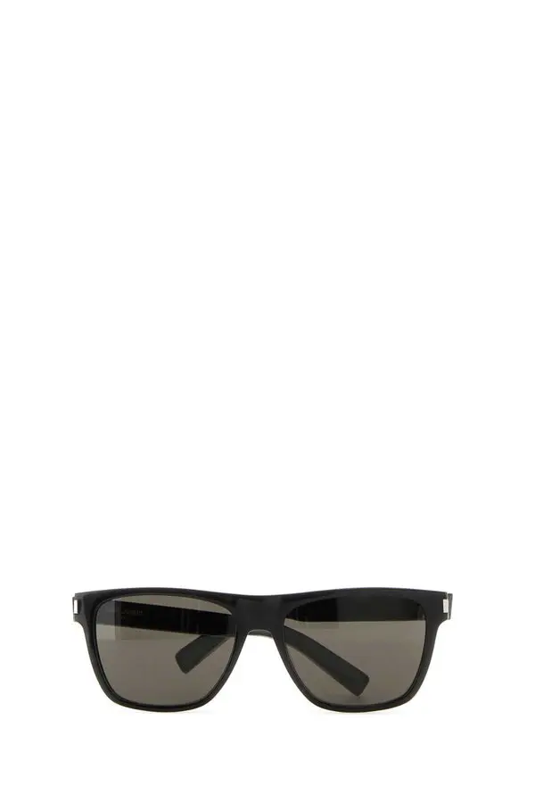 Saint Laurent Acetate Square Frame Sunglasses - Black