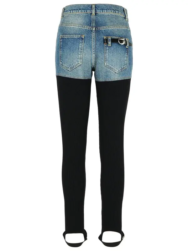 Coperni Two-tone Organic Cotton Pants - Black