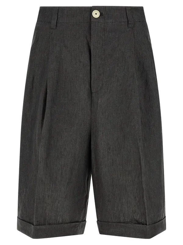 Jacquemus Le Short Pastro Bermuda Shorts - Gray