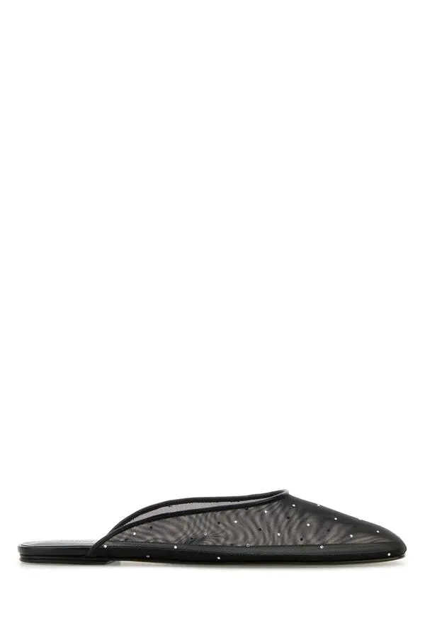 Magda Butrym Mesh Slippers - Black