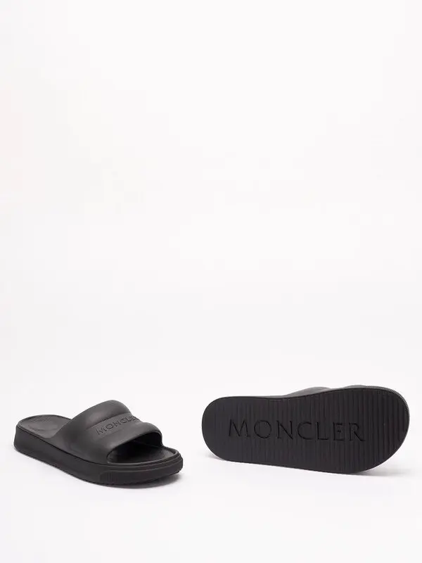 Moncler Embossed Logo Slides - Multicolor