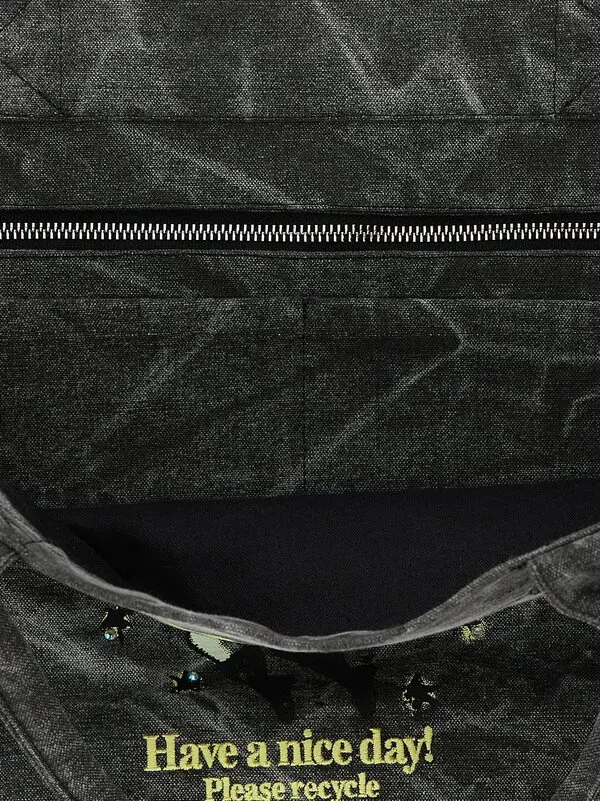GANNI Medium "fairy" Shopping Bag - Black