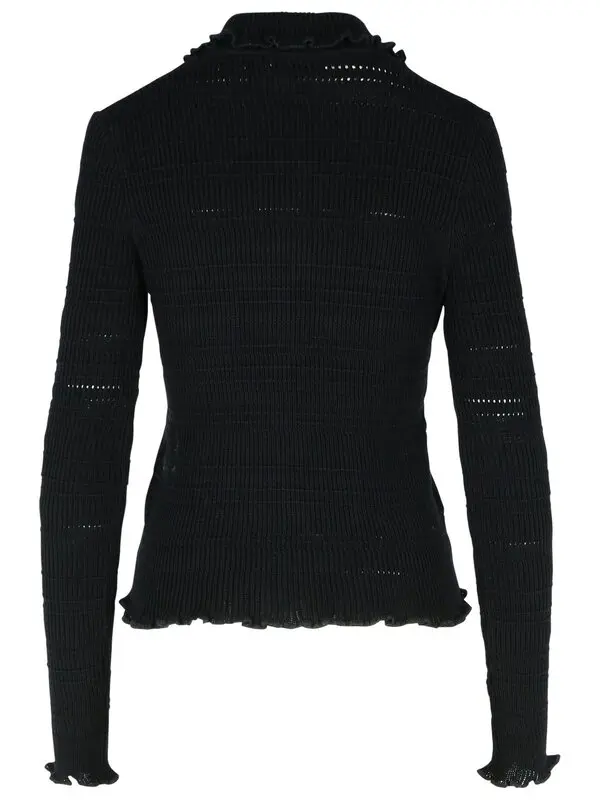 LANVIN Ribbed Cotton Cardigan