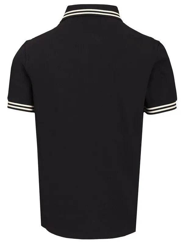 Moncler Piqué Polo Shirt - Black