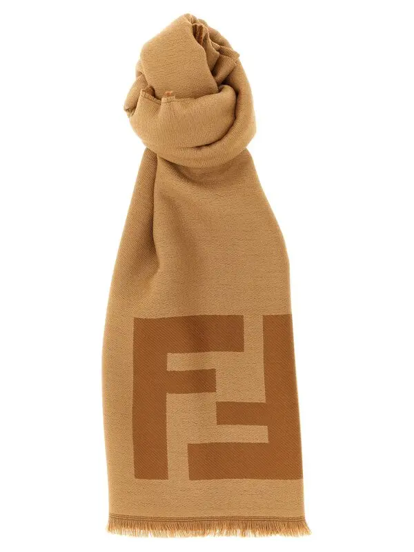 Fendi Ff Macro Scarf - Brown
