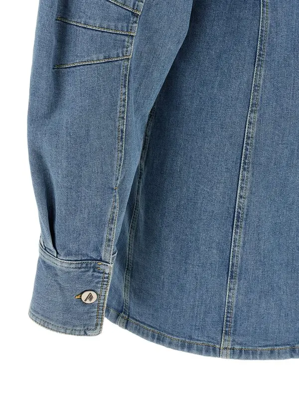 Attico Denim Mini Dress