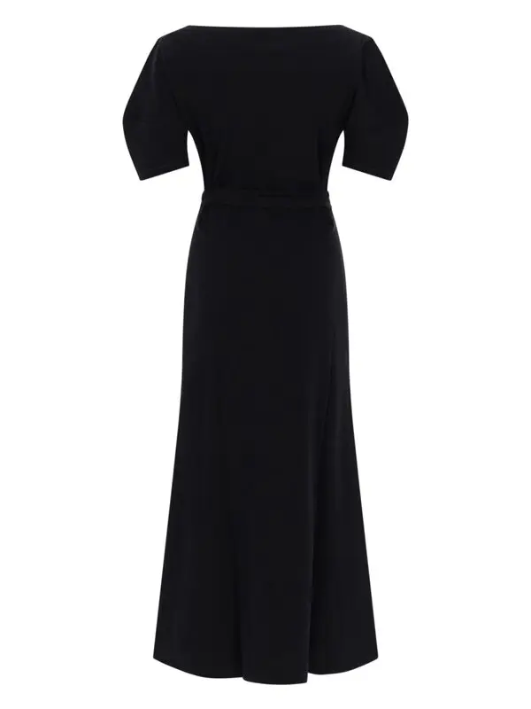 LEMAIRE Cotton Linen Midi Dress - Black