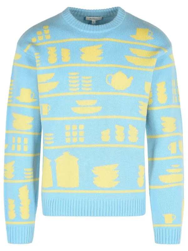 JW Anderson Crew Neck Sweater - Blue
