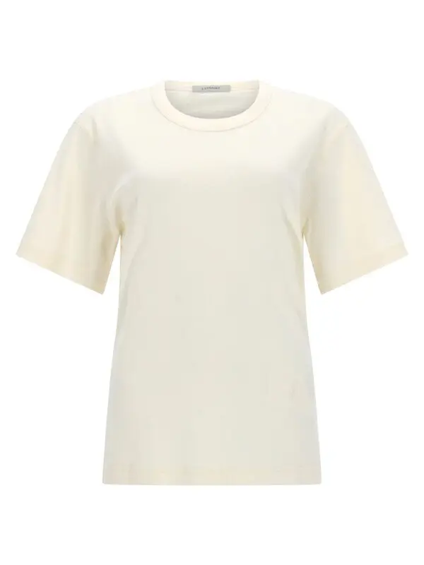 LEMAIRE Ribbed T-shirt - Cream