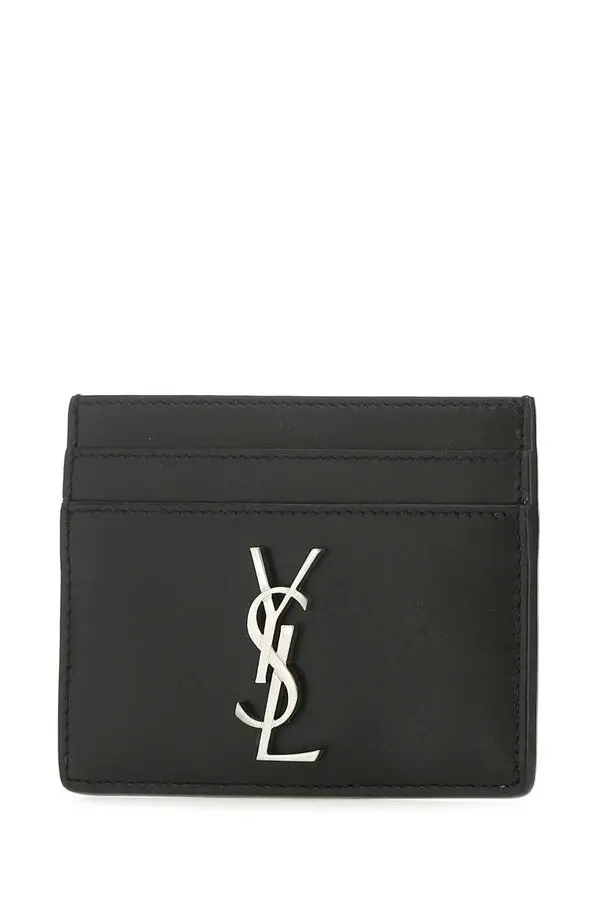Saint Laurent Logo Leather Card Holder