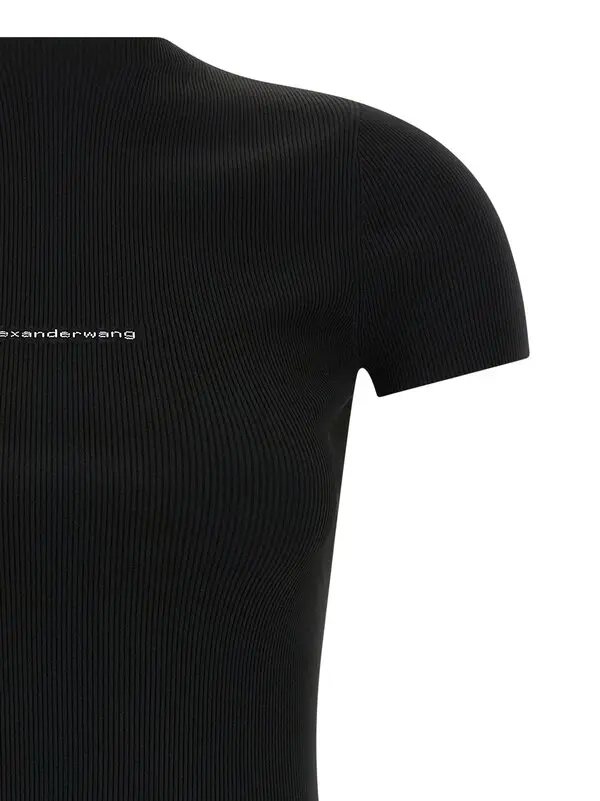 Alexander Wang Jacquard Knit Logo Dress
