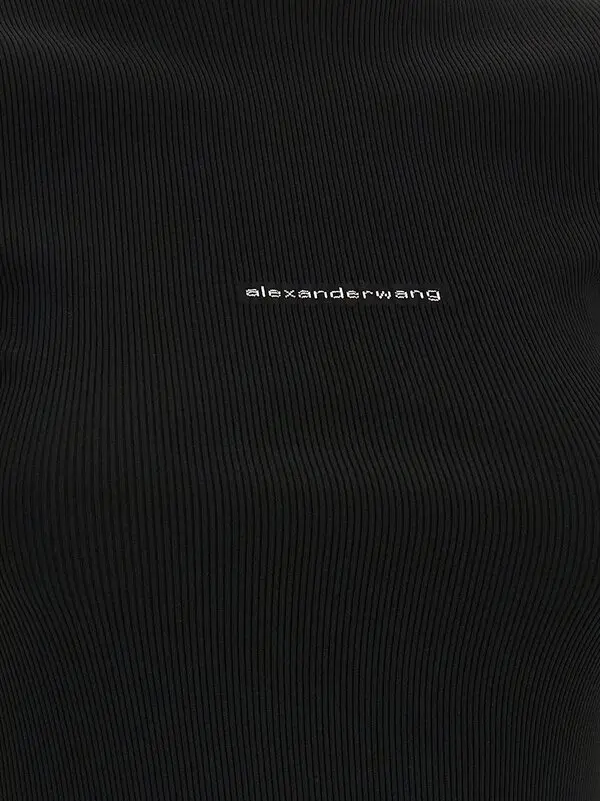 Alexander Wang Jacquard Knit Logo Dress