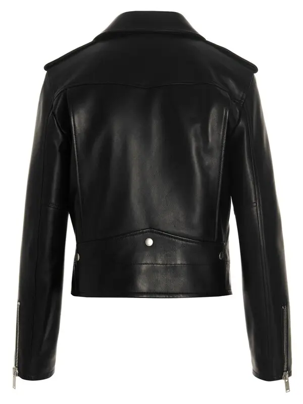 Saint Laurent Leather Motorcycle Biker Jacket