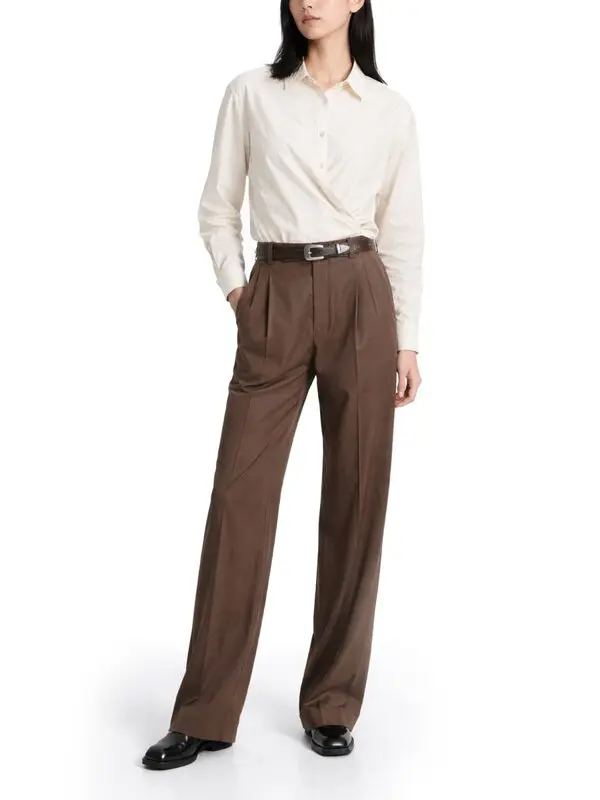 LEMAIRE Straight Collar Twisted Shirt - Cream