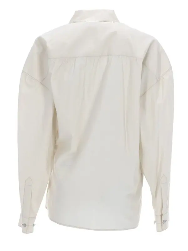 LEMAIRE Straight Collar Twisted Shirt - Cream