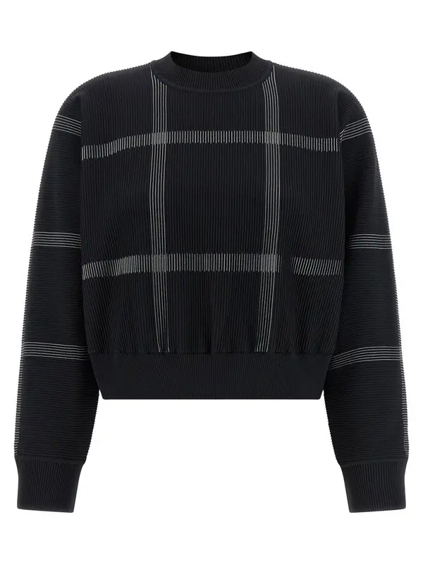 Issey Miyake Ribbed Knit Sweater - Black