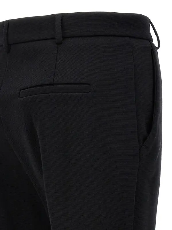 Sportmax Pontida Milan Stitch Cotton Jersey Pants - Black