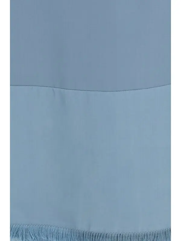 Bottega Veneta Midi Skirt With Slit And Tasseled Hem