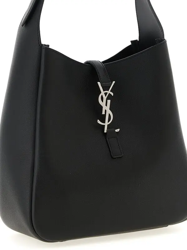 Saint Laurent Micro 'le 5 À 7' Leather Shoulder Bag - Black