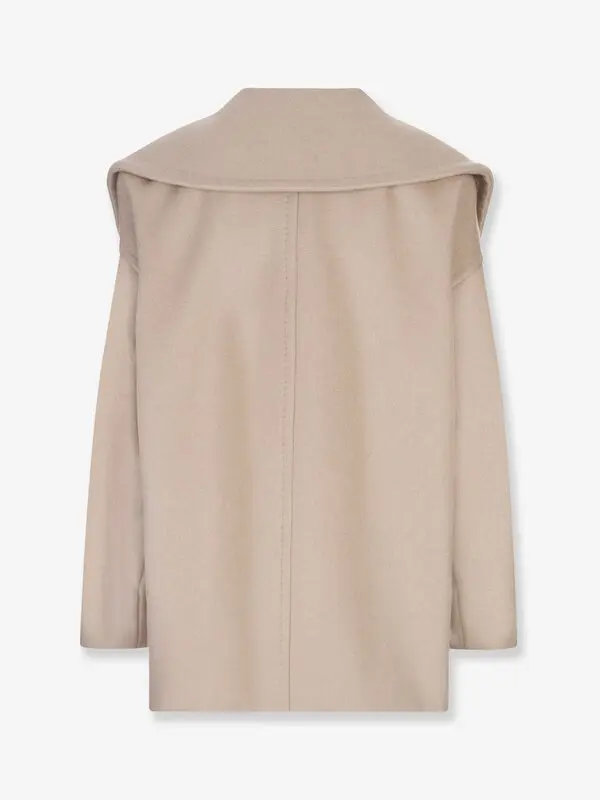 Max Mara Double-breasted Cashmere Coat - Multicolor
