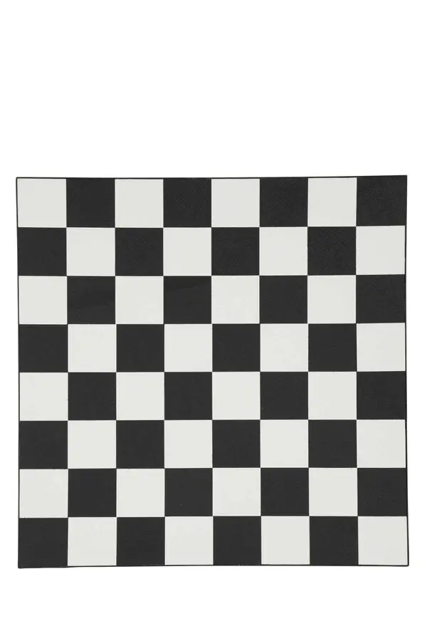 Prada Leather Checkers Game Kit - Black